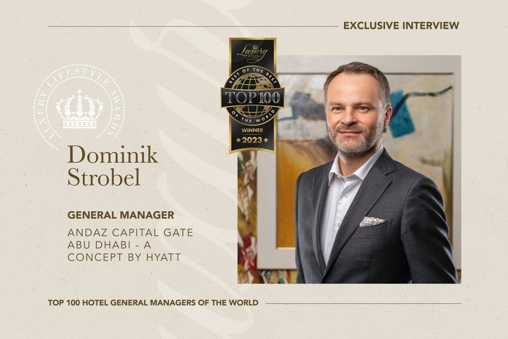 Interview with Dominik Strobel of Andaz Capital Gate Abu Dhabi