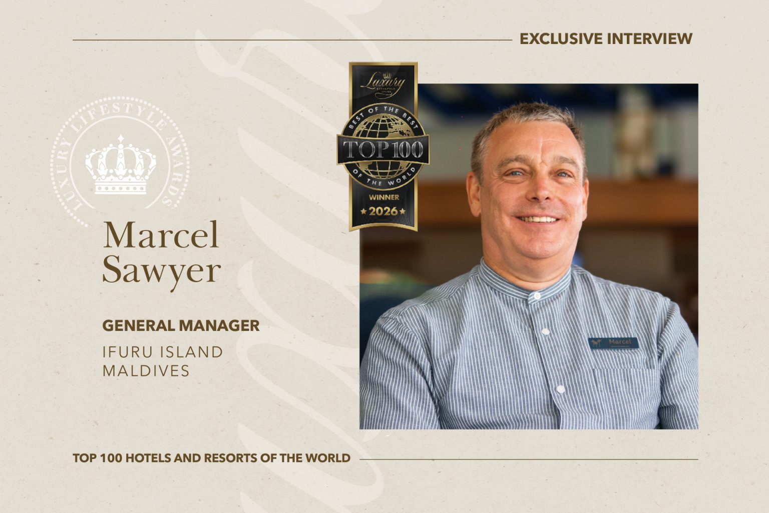 Marcel Sawyer Interview – TOP 100 Hotel Leader